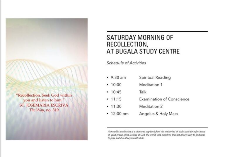 Saturday Professional’s Recollection - Bugala Study Center