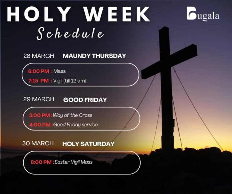 Holy Saturday Program 2024 - Bugala Study Center