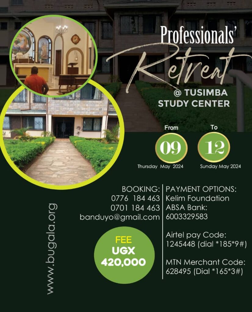 Professionals Retreat May 2024 - Bugala Study Center